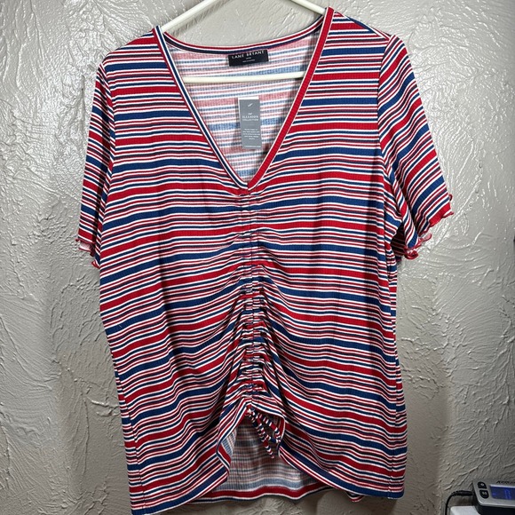 Lane Bryant | Tops | Lane Bryant Short Sleeve Scrunch Front Bell Sleeve ...